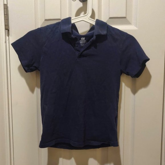H&M | Shirts & Tops | Hm Navy Blue Polo Shirt Size 68y | Poshmark
